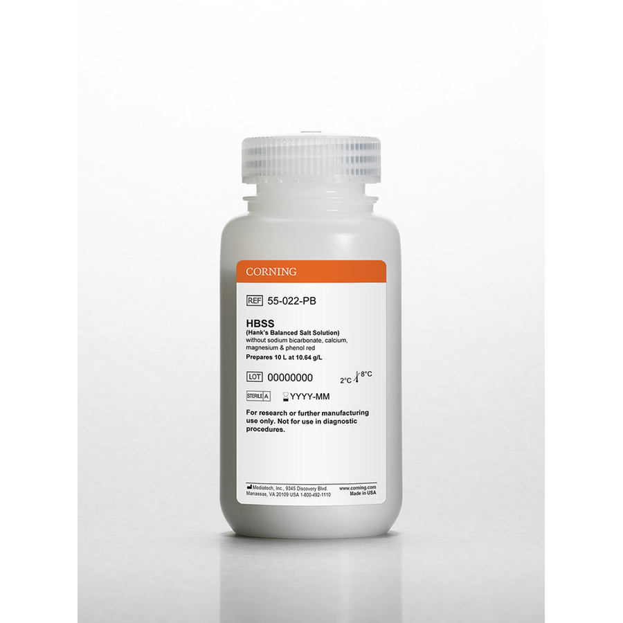 10 L HBSS (Hank's Balanced Salt Solution), Powder without sodium bicarbonate, calcium, magnesium ...